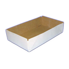 Bun Tray Boxes White/Kraft 250/cs