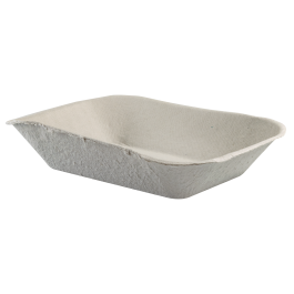 3lb Pulp Savaday Food Tray Natural 500/cs