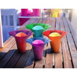 8oz Tulip Sno-Flower Cups in Jewel Colors 600/cs