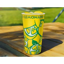 20oz Tall Paper Cup Lemons Design 1000/cs