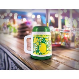 32oz Mini-Tanker Souvenir Cup Lemons Design 24/cs